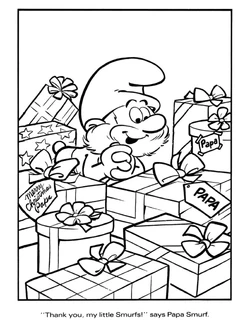 coloring in pages of the smurfs 3