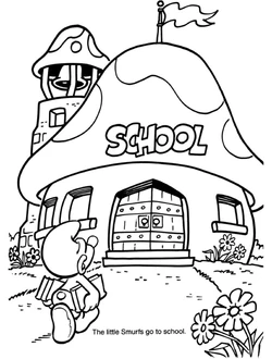 papa smurf coloring pages