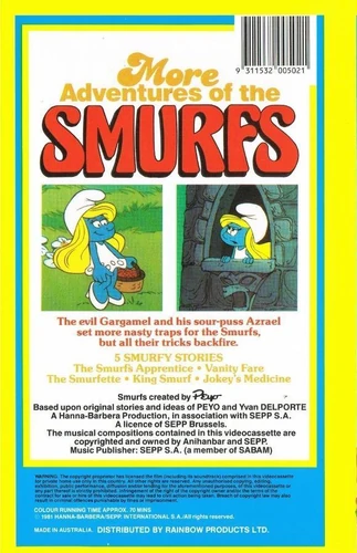 Smurfs: More Adventures Of The Smurfs (Australian VHS release) | Smurfs ...