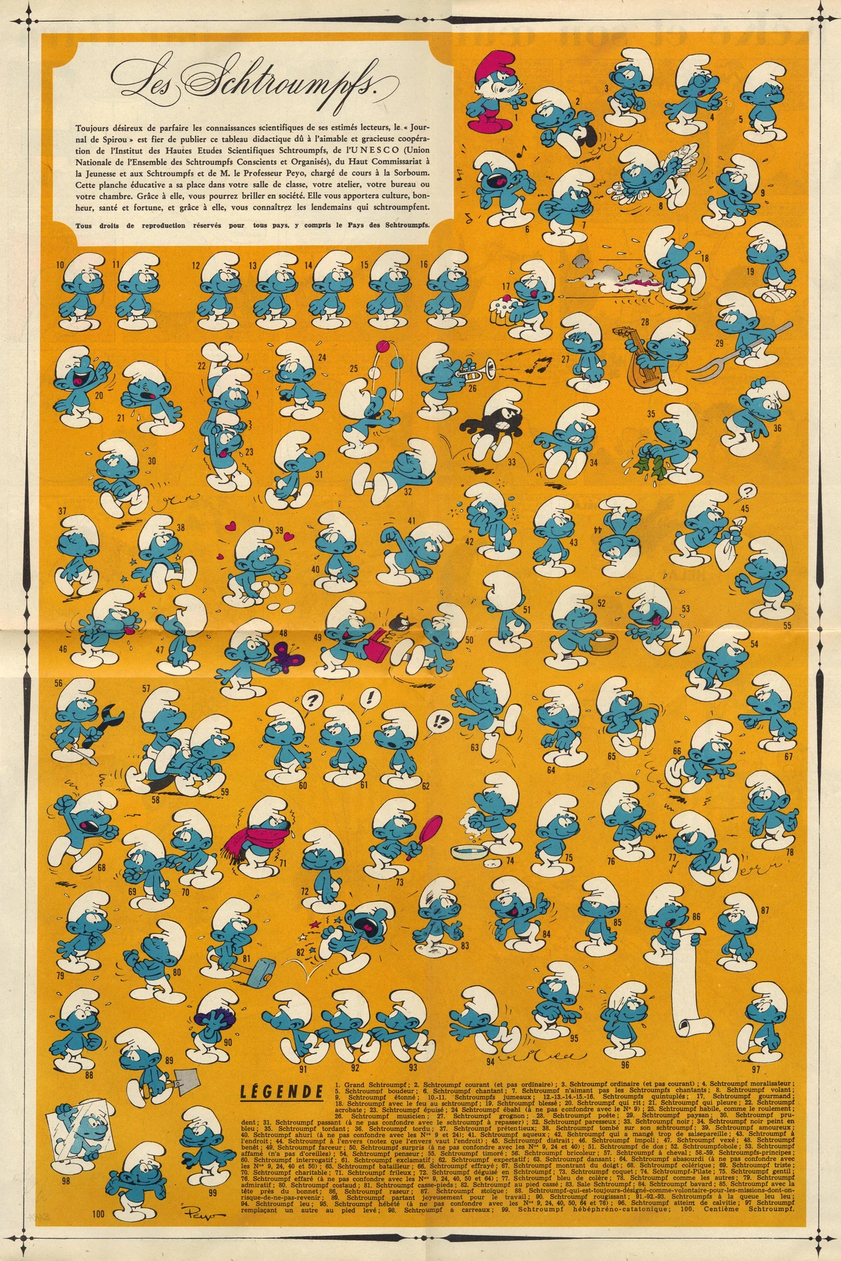 100 Smurfs Poster | Smurfs Wiki | Fandom