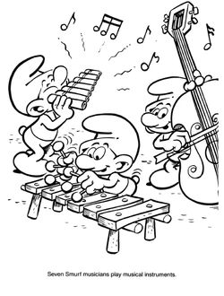 papa smurf coloring pages