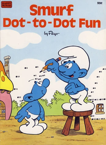 coloring in pages of the smurfs wiki
