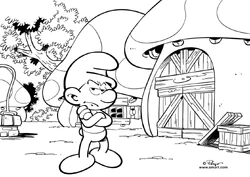 smurfs coloring pages games for girls