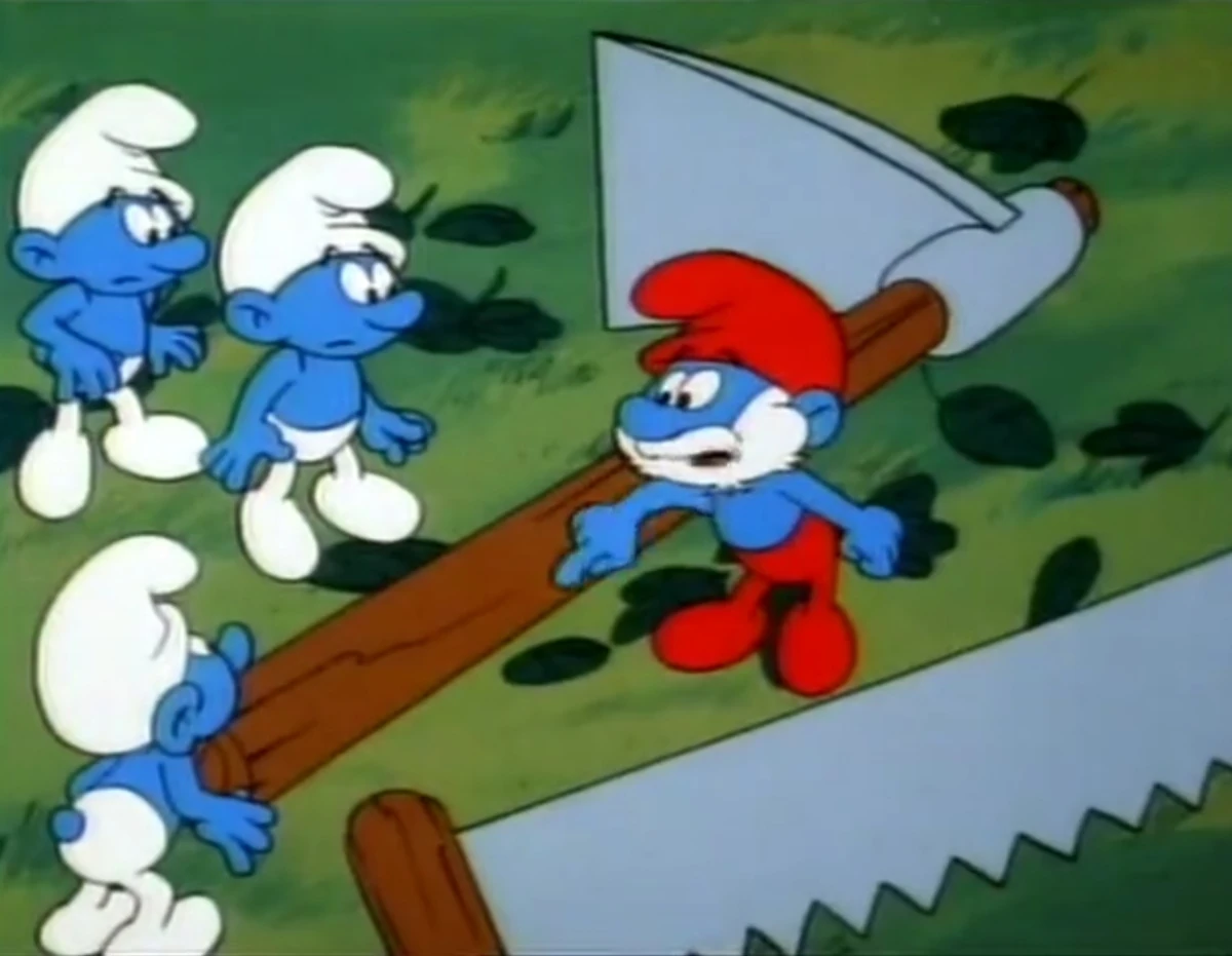 Lumbering Smurfs | Smurfs Wiki | Fandom