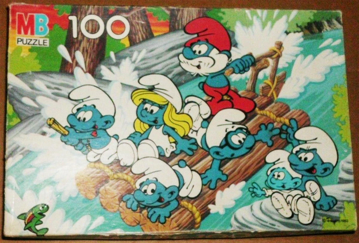 Milton Bradley - Smurf - River Rapids - 100 Piece Puzzle | Smurfs Wiki ...
