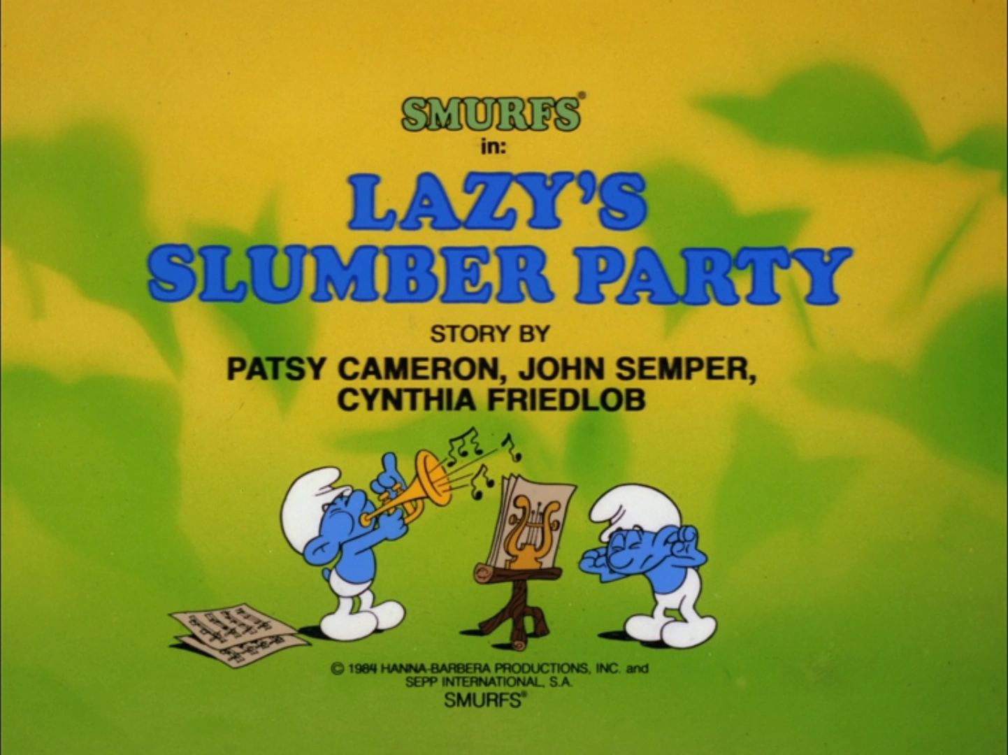 Lazy's Slumber Party | Smurfs Wiki | Fandom