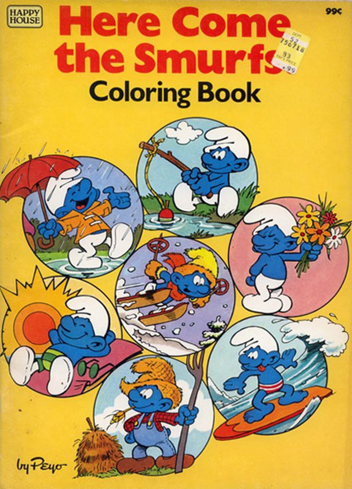 the smurfs coloring book