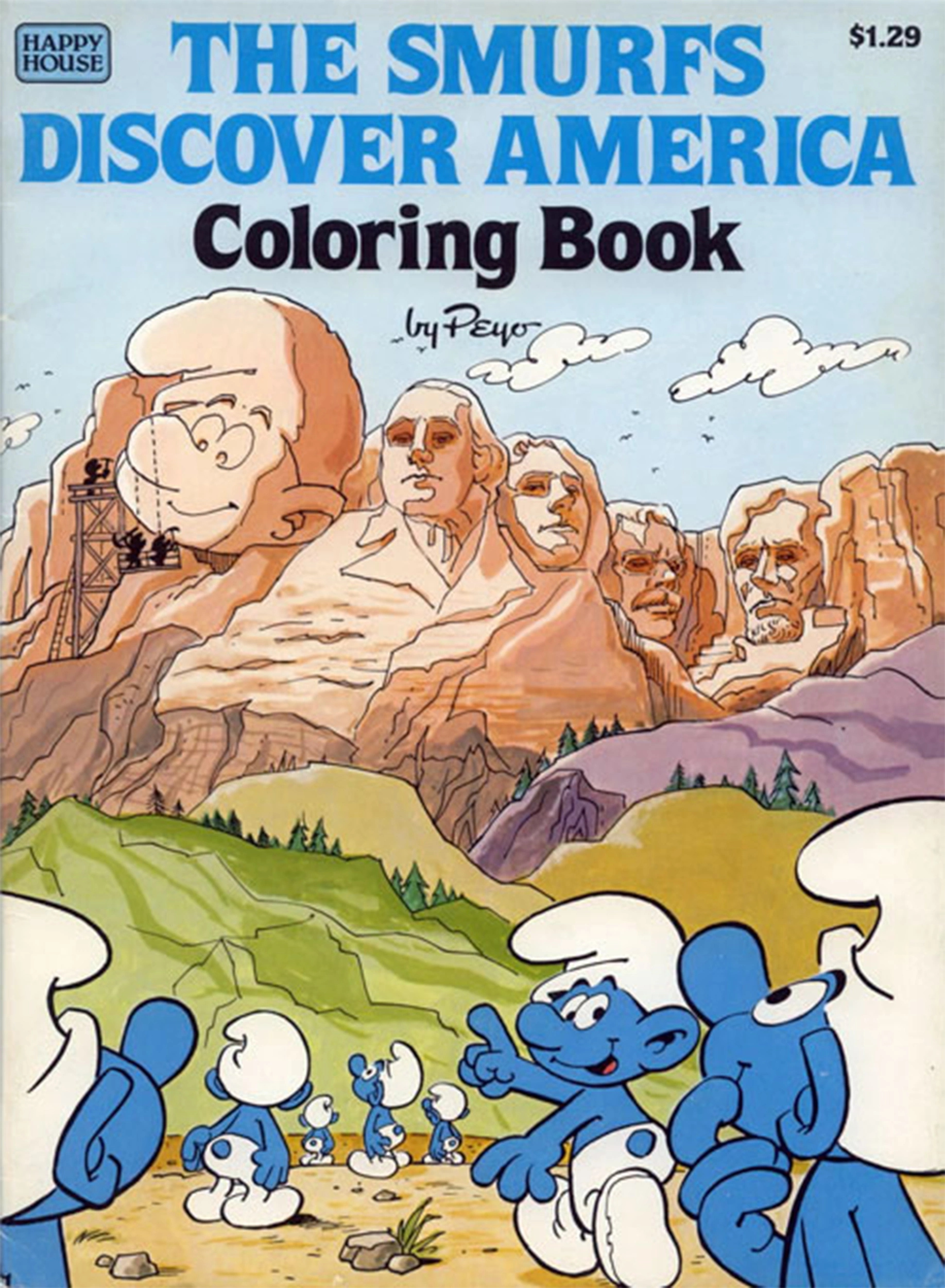 coloring in pages of the smurfs wiki