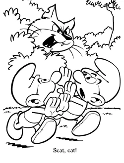 smurfs coloring pages games for girls
