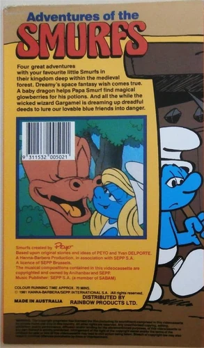 Smurfs: Adventures Of The Smurfs (Australian VHS release) | Smurfs Wiki ...