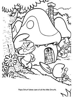 coloring sheets smurfs