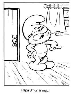 smurf coloring pages
