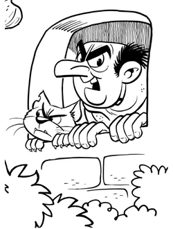 coloring in pages of the smurfs wiki