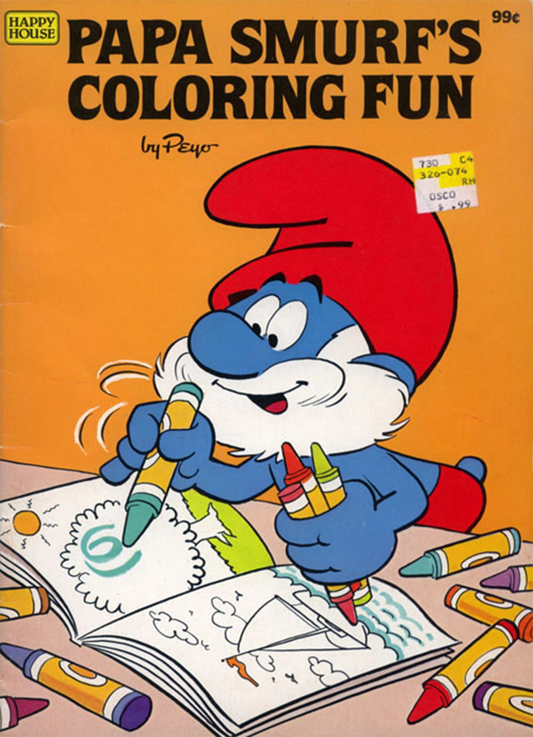 papa smurf coloring pages free