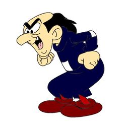 The bad guy in the smurfs store