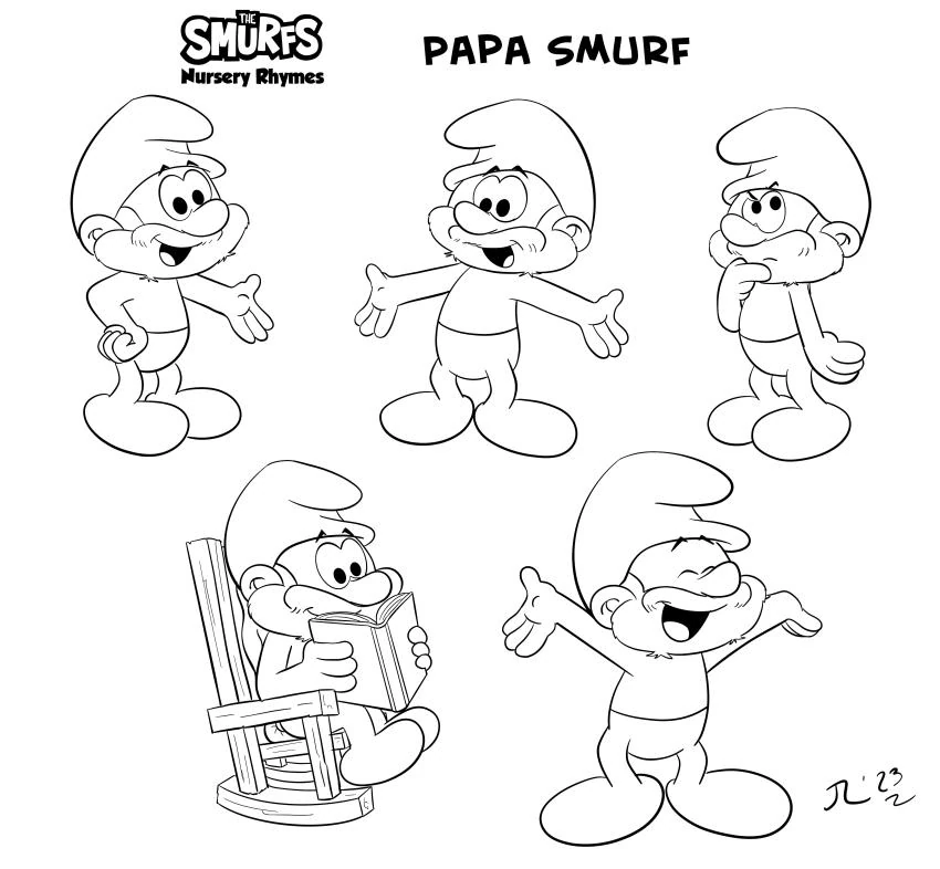 muffin man nursery rhyme coloring pages