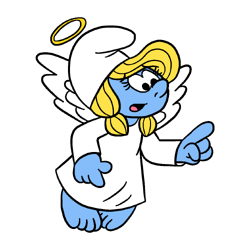 Angel Smurf (The Smurfs: Two Sides) | Smurfs Fanon Wiki | Fandom