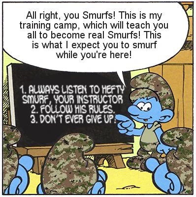 Hefty's Boot Camp | Smurfs Fanon Wiki | Fandom