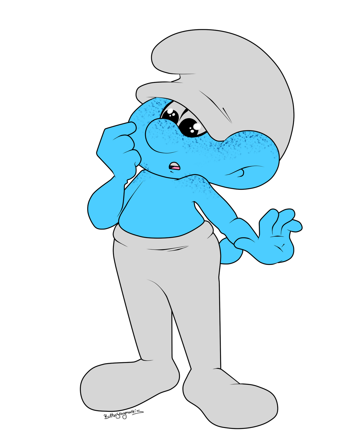 Clumsy Smurf (Butterverse) | Smurfs Fanon Wiki | Fandom