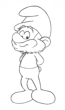 Papa Smurf Drawing