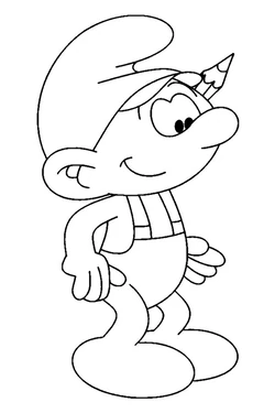 coloring in pages of the smurfs wiki