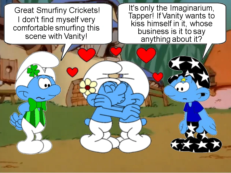 The Smurfs Smurfette Kiss