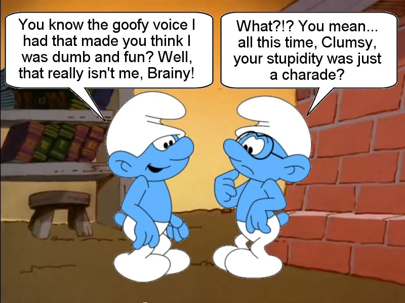 Just Be Yourself, Clumsy Smurf | Smurfs Fanon Wiki | Fandom