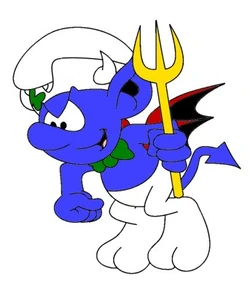 Devil Smurf Clipart