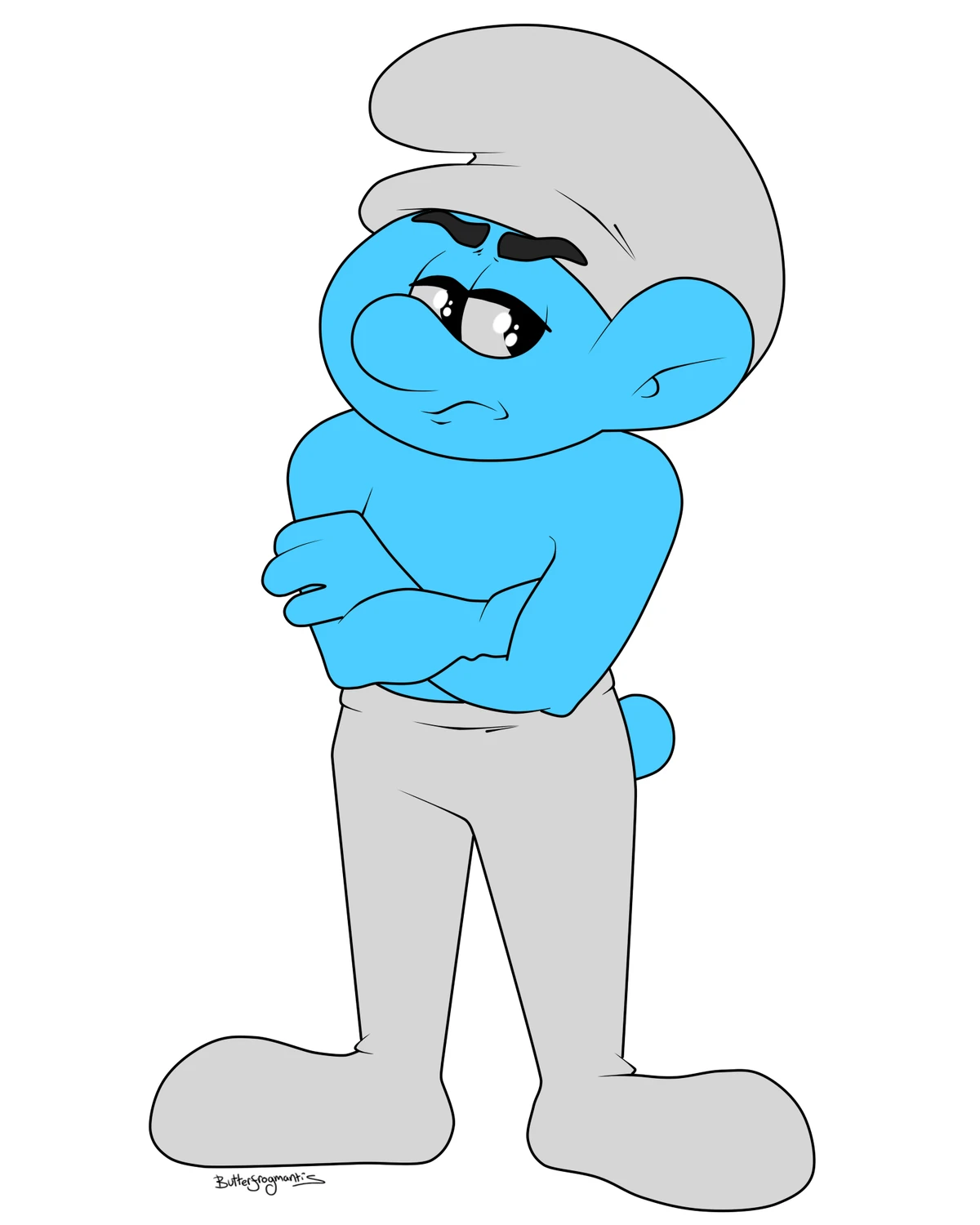 Grouchy Smurf (Butterverse) | Smurfs Fanon Wiki | Fandom