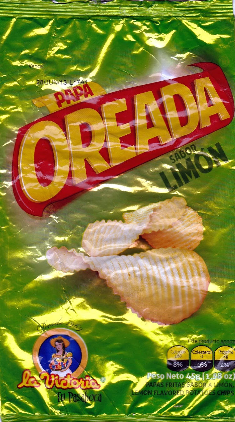Papa Oreada (Limón) - La Victoria | Snack Shack Wiki | Fandom