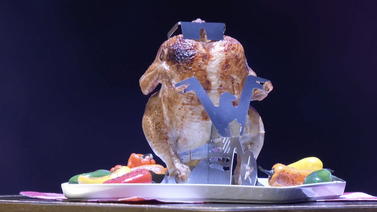 Biker Beer Can Chicken Stand | Snake Oil Wiki | Fandom