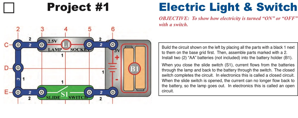 Electric Light & Switch | Snap Circuits Wikia | Fandom