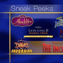 Fanmade Sneak Peeks Menu Fanmade Disney Sneak Peek Menu #1 YouTube
