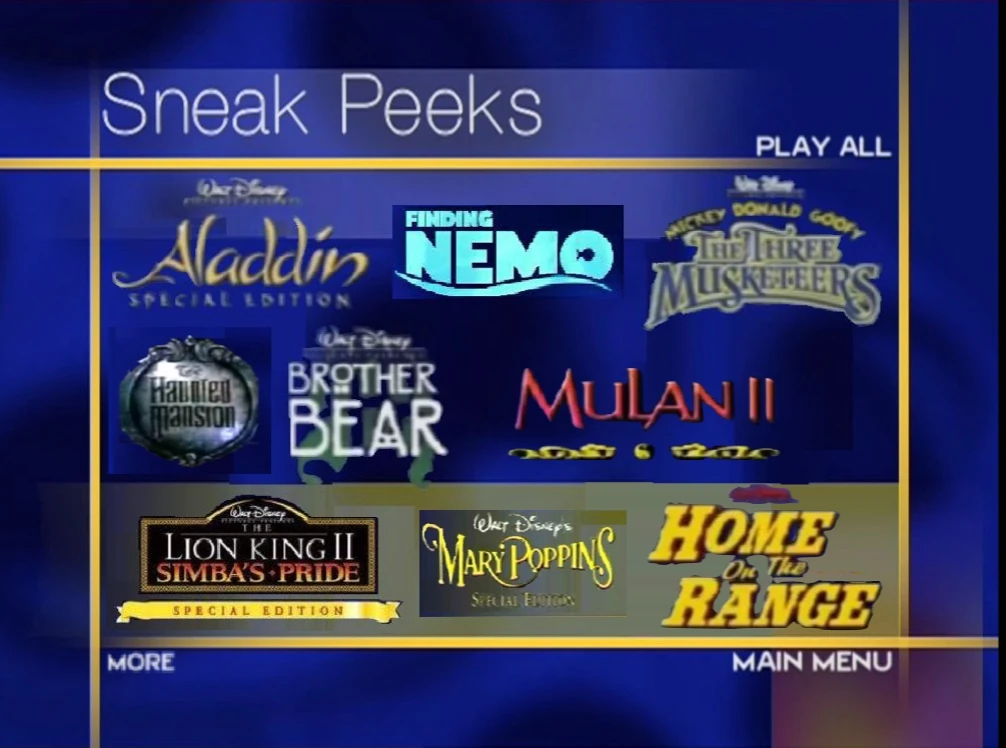 Sneak Peeks Menu (Winnie the Pooh A Very Mery Pooh Year 2004 DVD ...