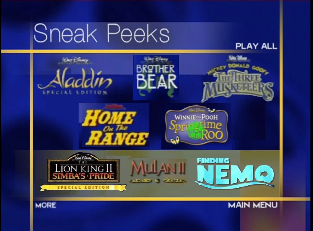 Sneak Peeks Menu (Tom and Jerry The Magic Ring 2004 DVD) | Sneak Peeks Menu Wiki | Fandom