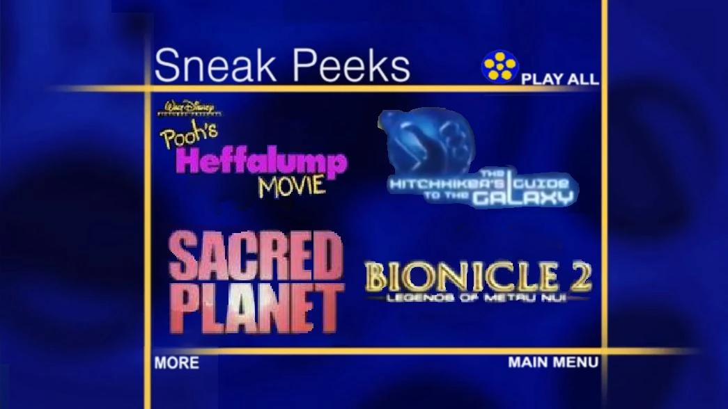 Spymate Sneak Peeks Menu