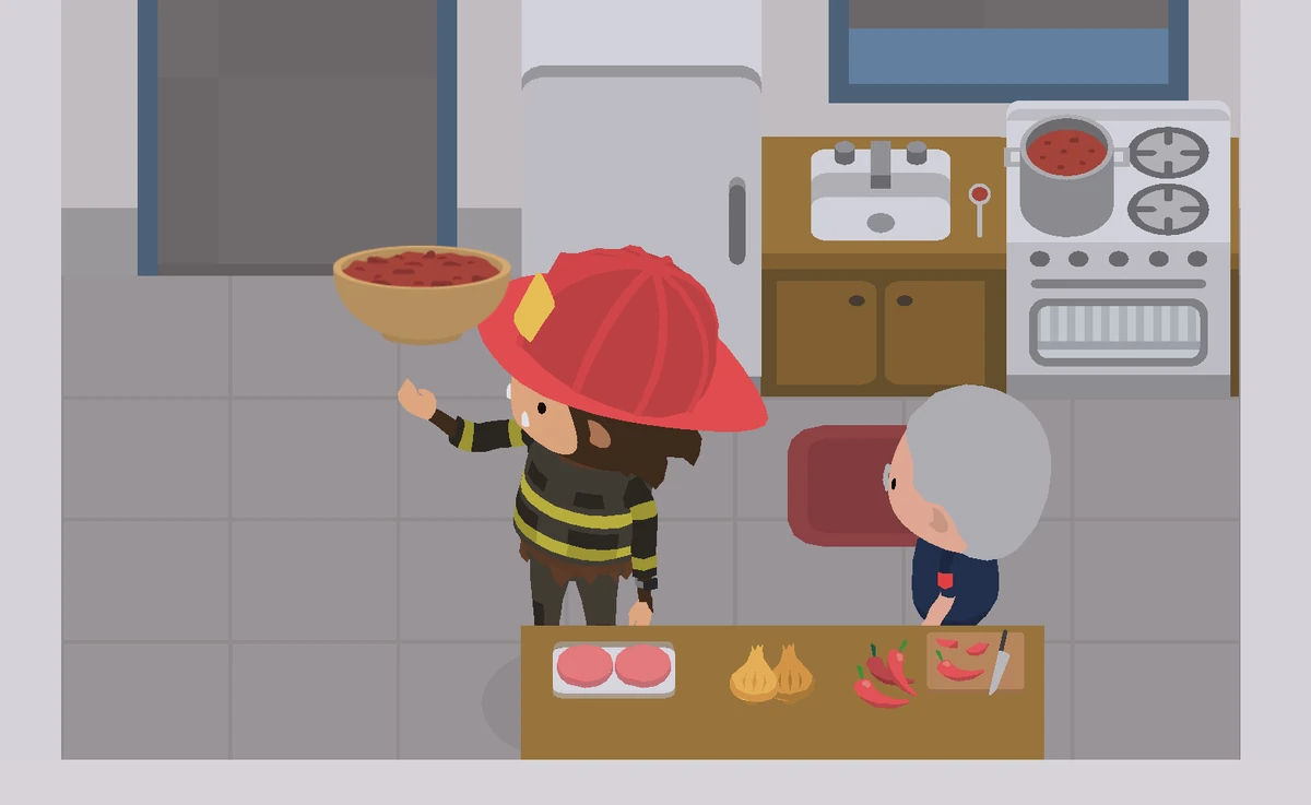 Firefighter Chili Chef | Sneaky Sasquatch Wiki | Fandom