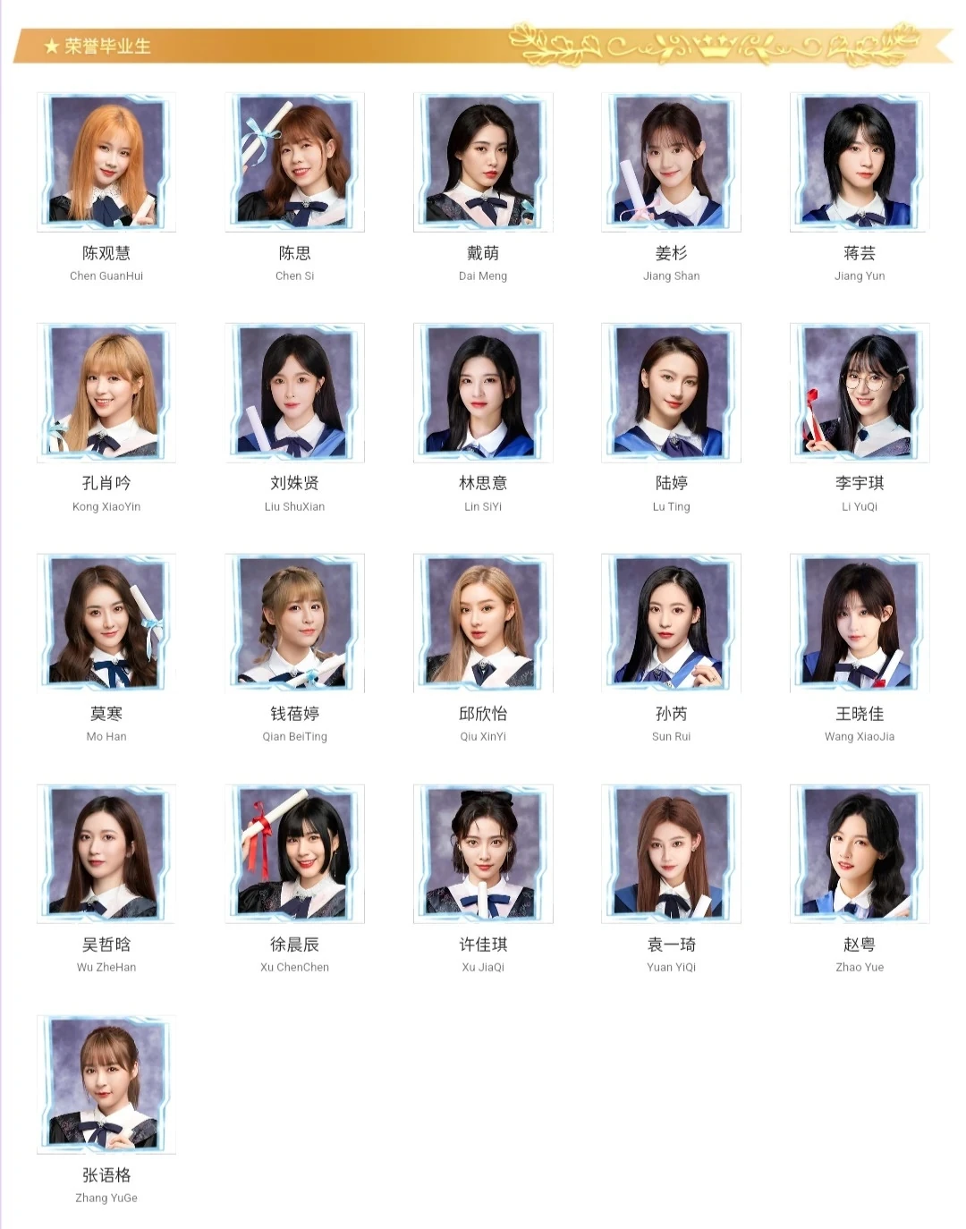 Honorary Graduates | SNH48 Wiki | Fandom