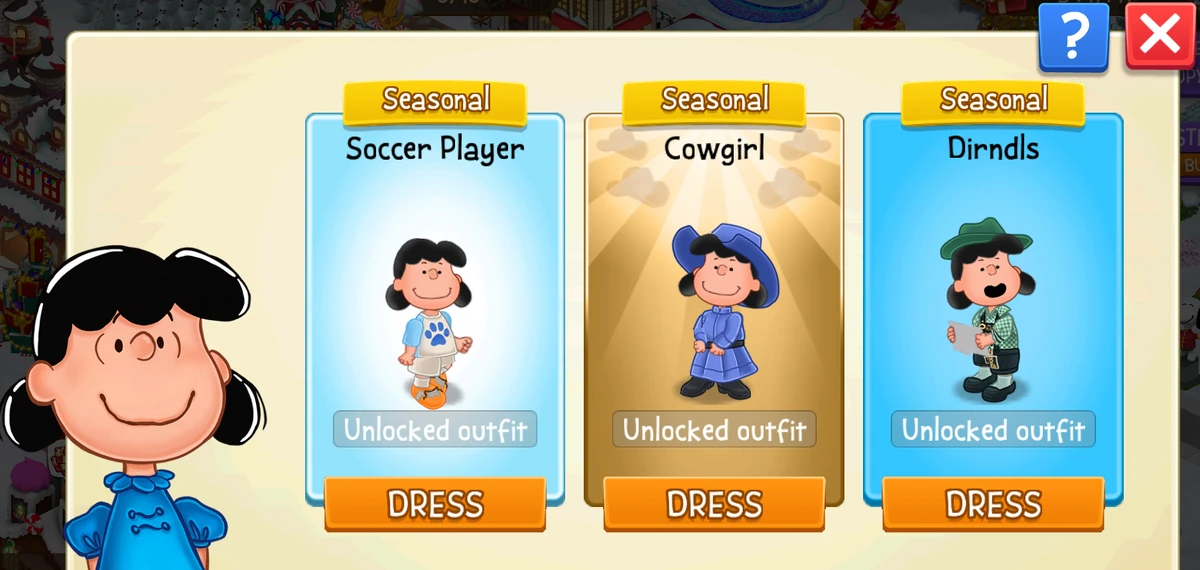 Category:Outfits for Lucy | Snoopy Town Tale Wiki | Fandom