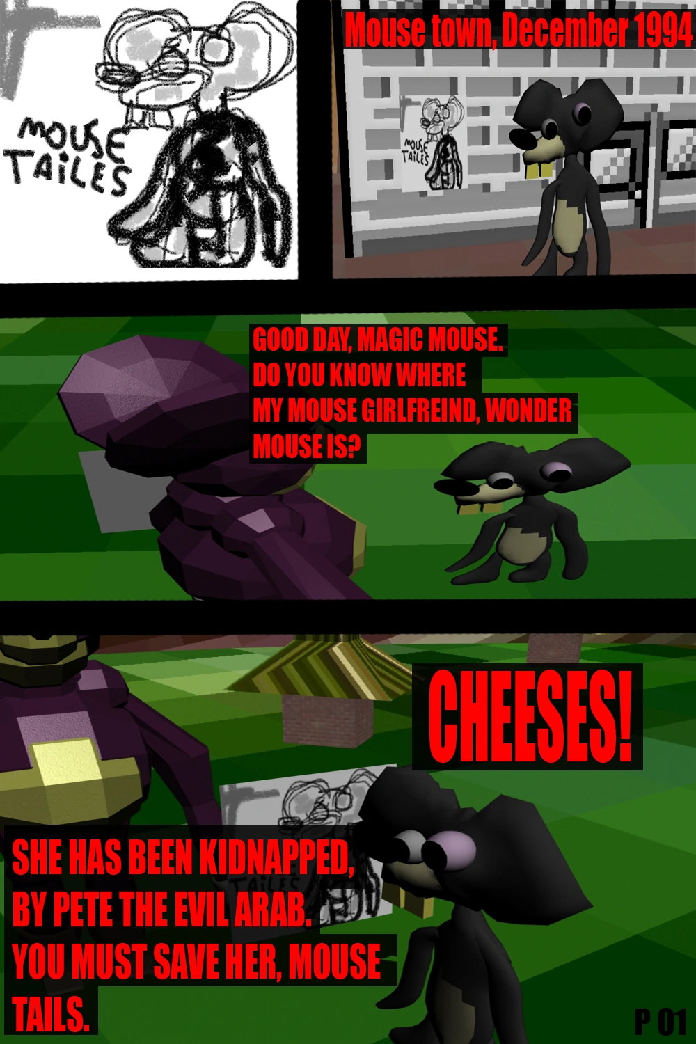 Mouse Tails: The Daily Webcomic: 01 | Snospis Eht Wiki | Fandom