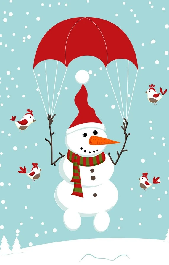 Parachuting Snowman | Snowmen Wiki | Fandom