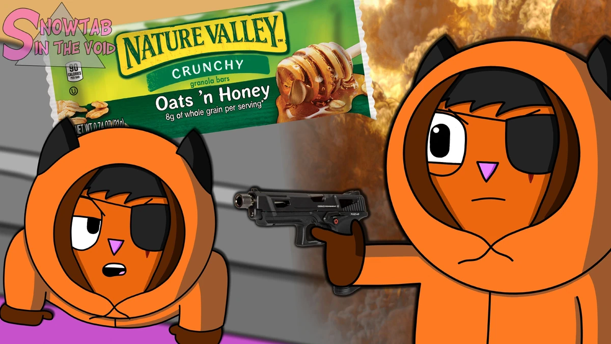 Gingtab Opens a Nature Valley Granola Bar on the Couch | Snowtab in the ...