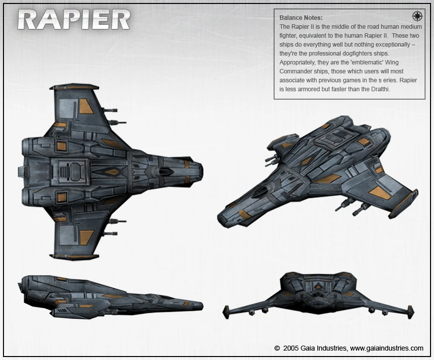 Wing Commander Movie Rapier