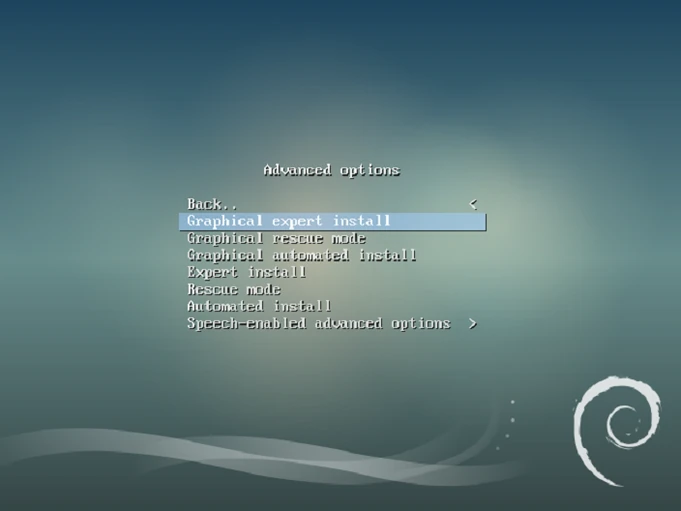 Opciones Avanzadas: Modo de Instalación Graphical Experto | SO1 ...