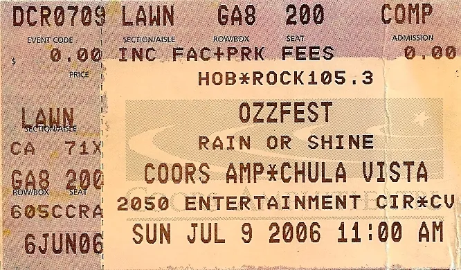 Coors Amphitheater July 9th, 2006 | System of a Down Wiki | Fandom