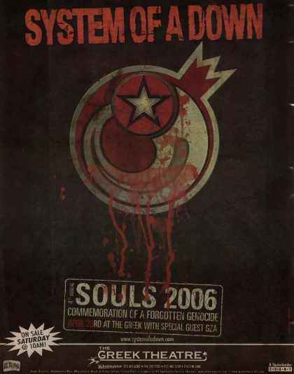 Greek Theatre, April 23rd, 2006 | System of a Down Wiki | Fandom