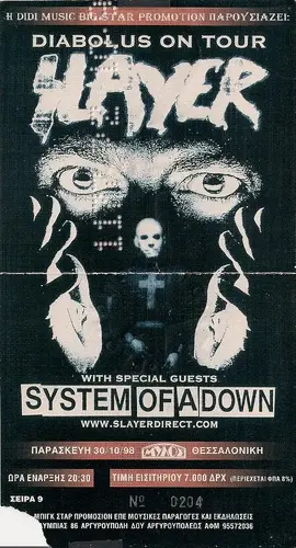 Mylos Club October 30th, 1998 | System of a Down Wiki | Fandom