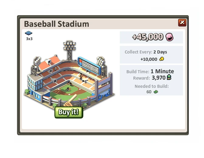 Baseball Stadium | Social City Wiki | Fandom