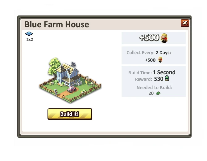 Blue Farm House | Social City Wiki | Fandom