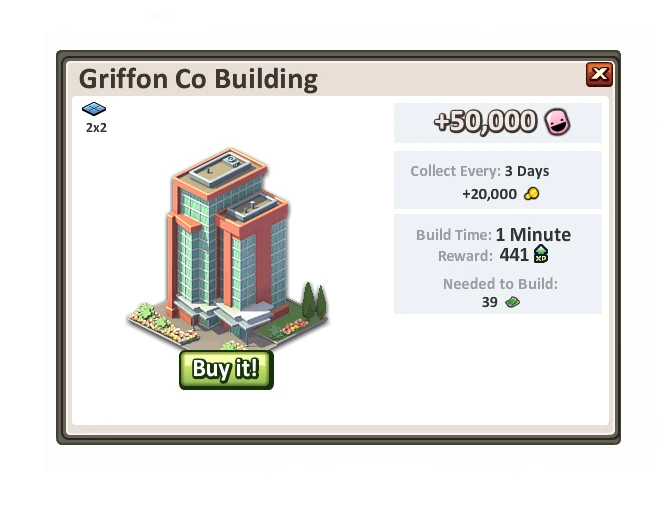 Griffon Co Building | Social City Wiki | Fandom